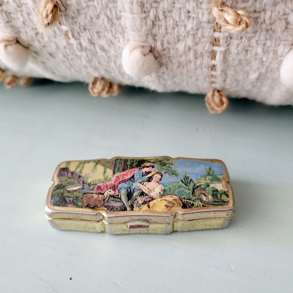 Accessories | Made In Japan Vintage Pill Case Victorian Style Picture ...